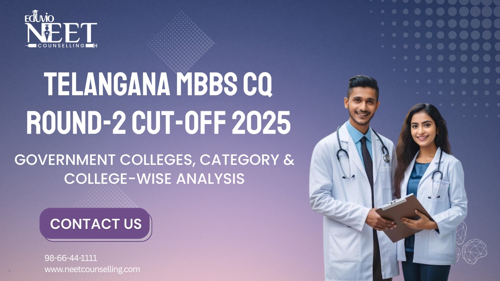 NEET Counselling || Telangana MBBS CQ Round-2 Cut-Off 2025 – Government Colleges, Category ...